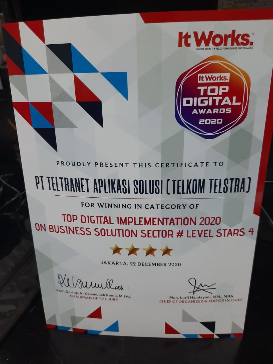 Telkomtelstra Takes Home Three Awards from Top Digital Awards 2020 ...