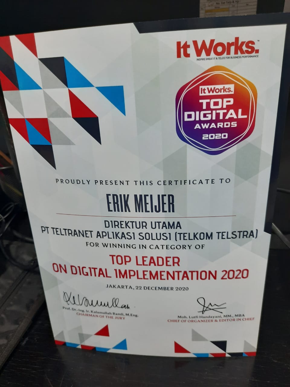 Telkomtelstra Takes Home Three Awards from Top Digital Awards 2020 ...